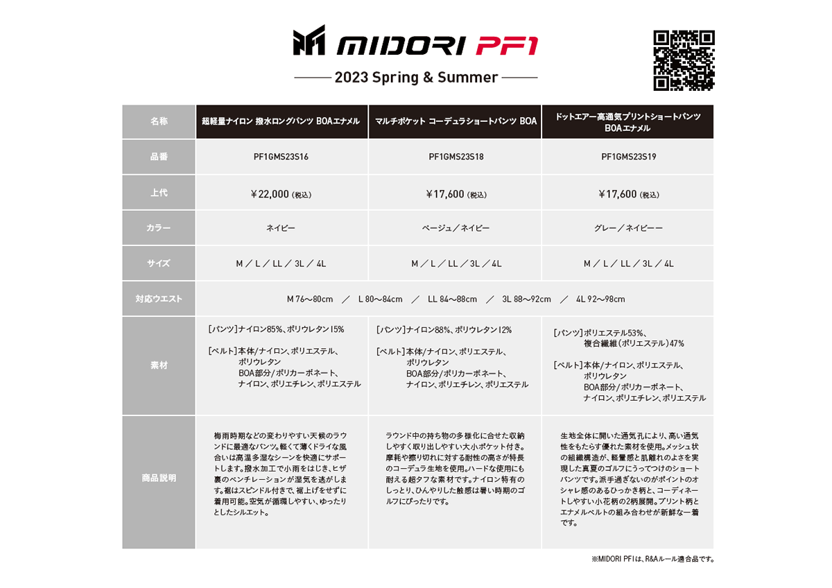 CATALOG | MIDORI PF1